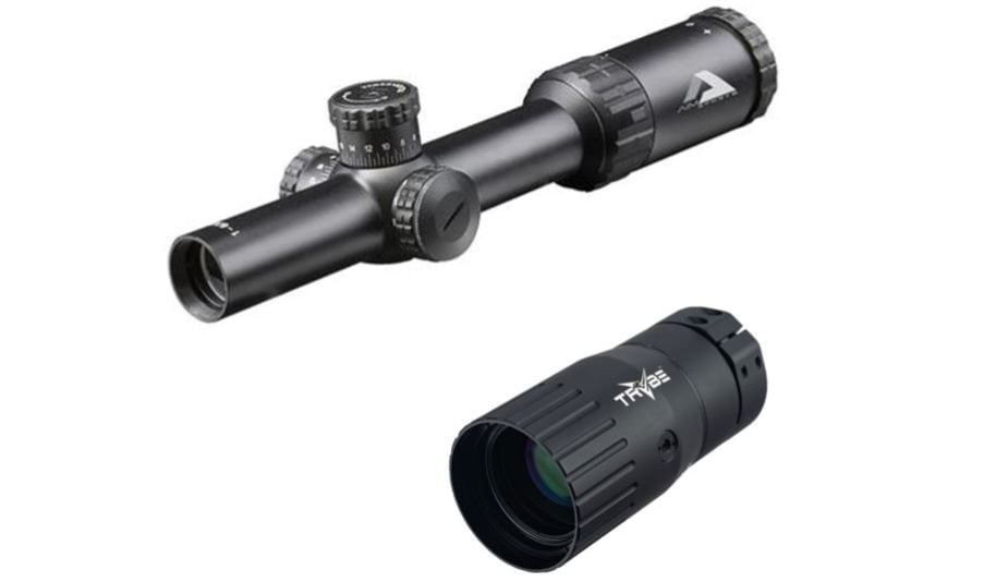 AIM Sports Inc Alpha 6 1-6X24 30mm Riflescope With CQ1 Moa Reticle, Black